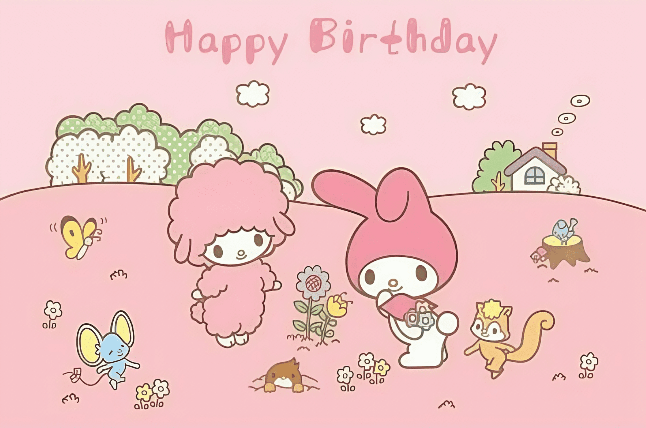 Hello Kitty My Melody Pompompurin Cinnamoroll Kuromi Pochacco Theme ...