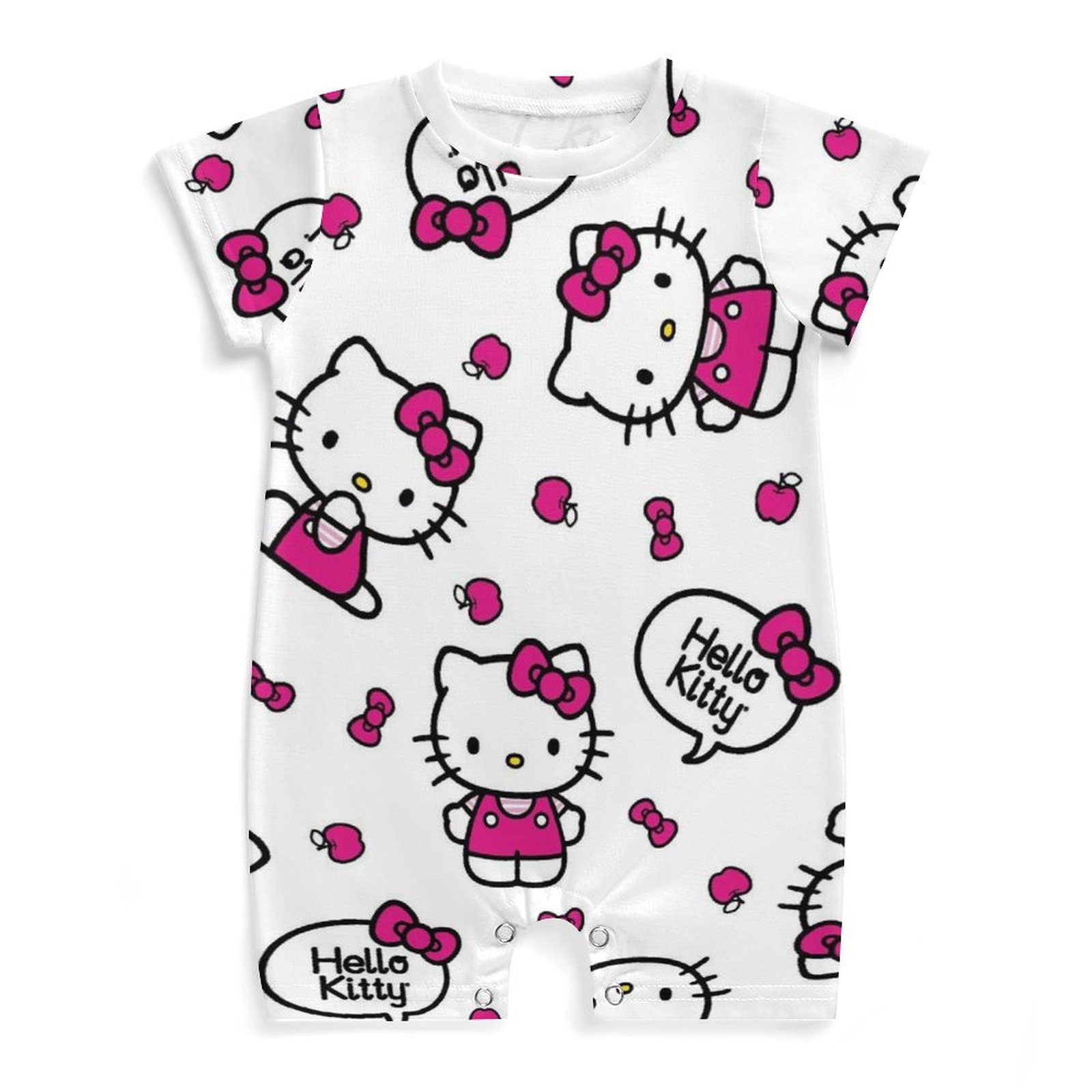 Hello Kitty Newborn Baby Romper Clothing Infant Short Sleeve Clothes ...