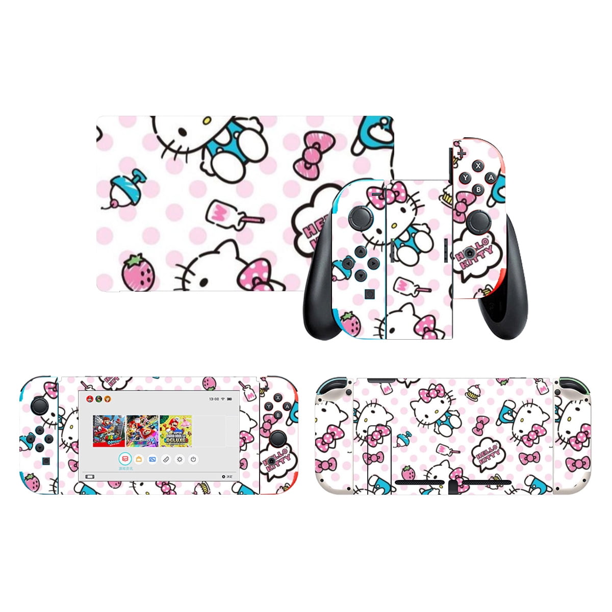 Hello Kitty Nintendo Switch Skin Stickers, Full Skin Protection Film ...
