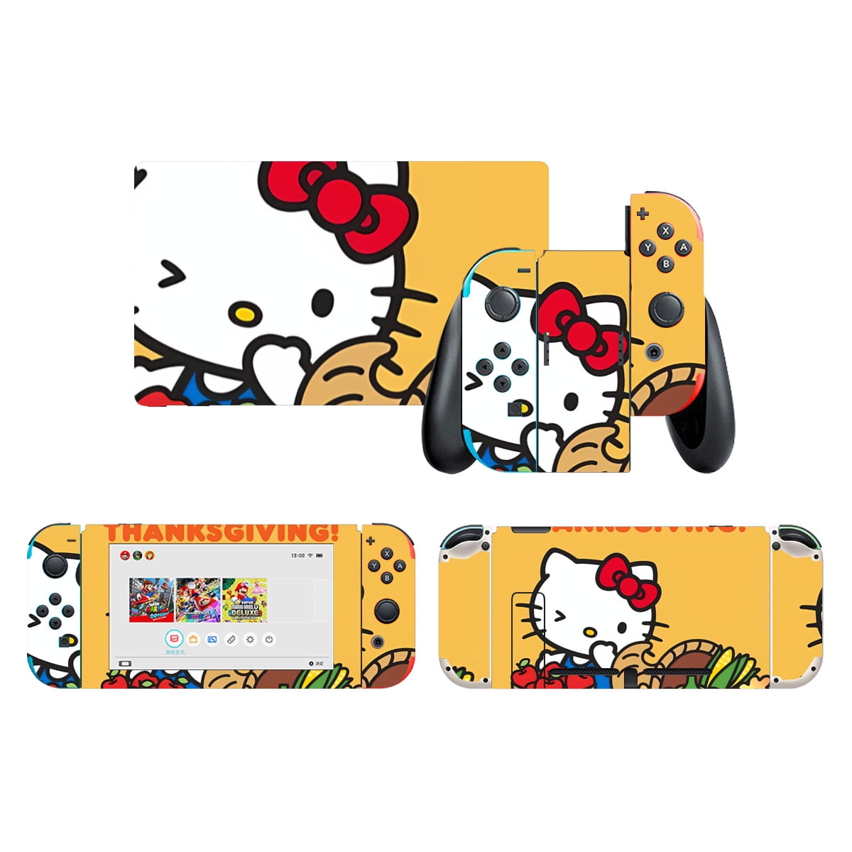 Hello Kitty Nintendo Switch Skin Stickers, Full Skin Protection Film ...