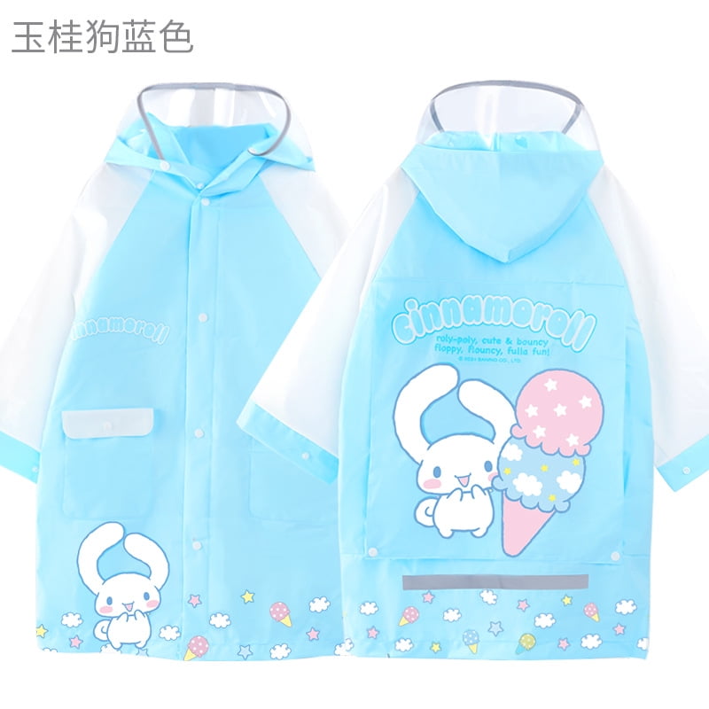 Hello Kitty Outdoor Poncho Sanrio Kawaii Anime Printing Waterproof Rain ...