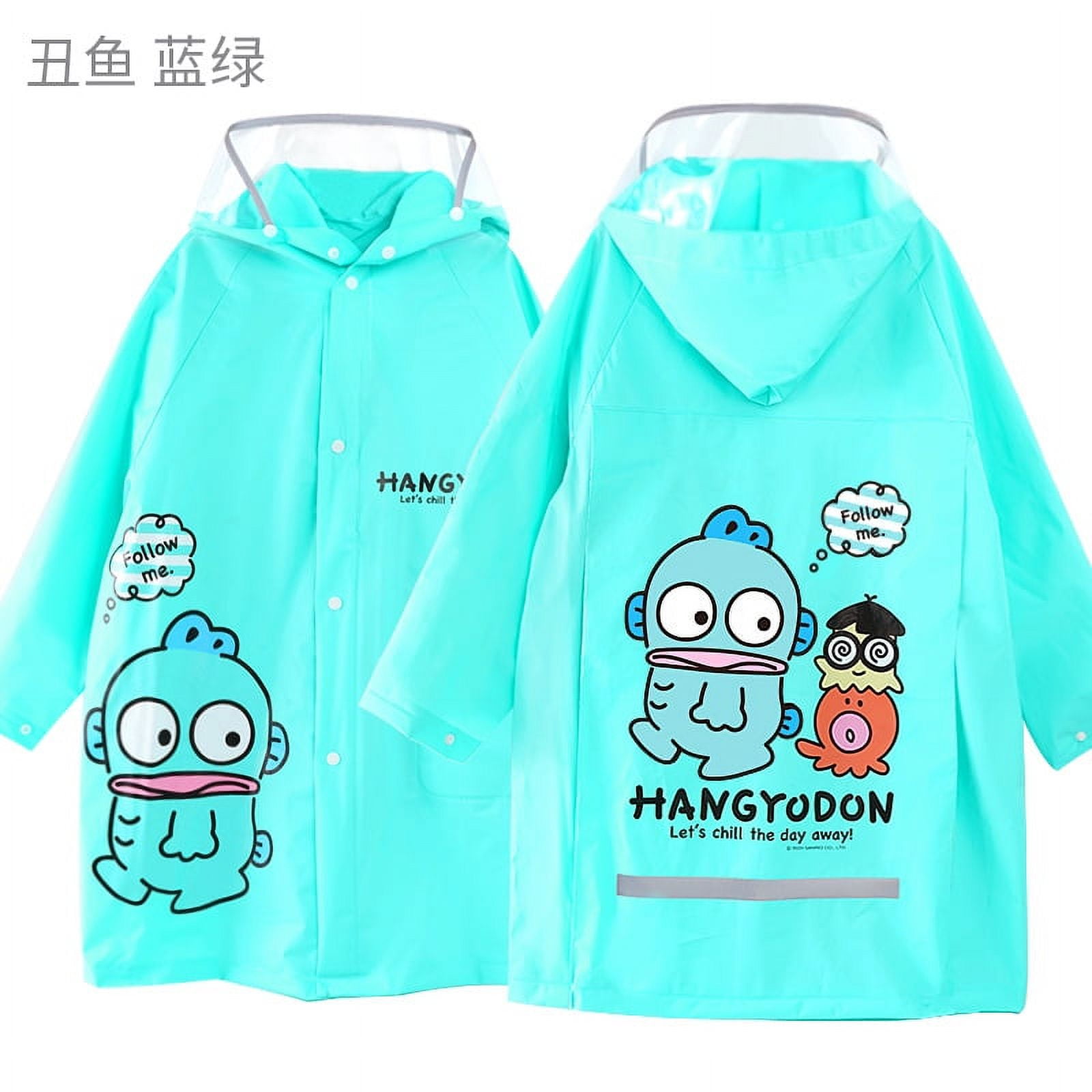Hello Kitty Outdoor Poncho Sanrio Kawaii Anime Printing Waterproof Rain ...