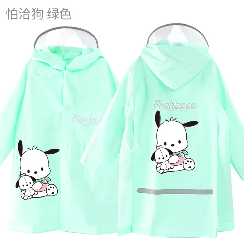 Hello Kitty Outdoor Poncho Sanrio Kawaii Anime Printing Waterproof Rain ...