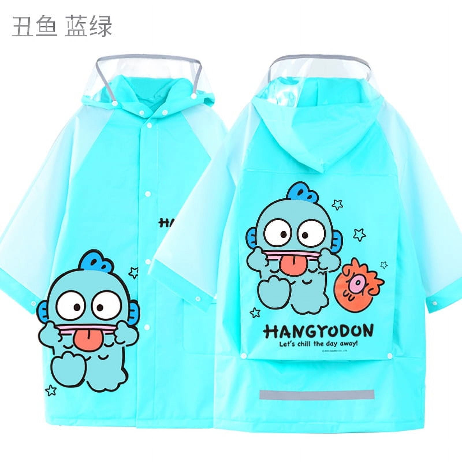 Hello Kitty Outdoor Poncho Sanrio Kawaii Anime Printing Waterproof Rain ...