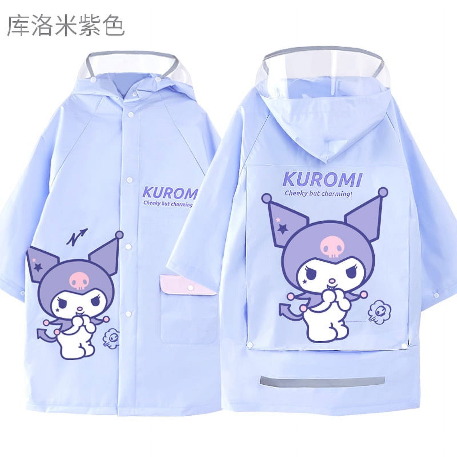 Hello Kitty Outdoor Poncho Sanrio Kawaii Anime Printing Waterproof Rain ...
