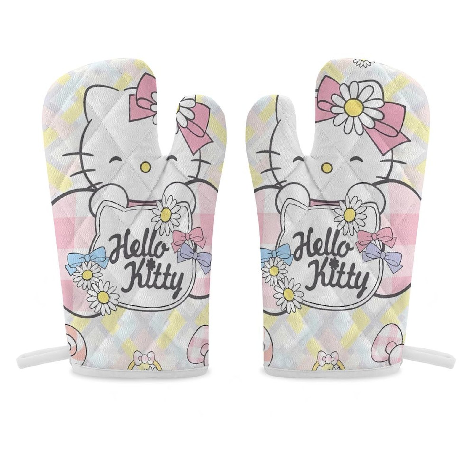Hello Kitty Oven Mitts, Funny Oven Mitt Heat Resistant with Soft ...