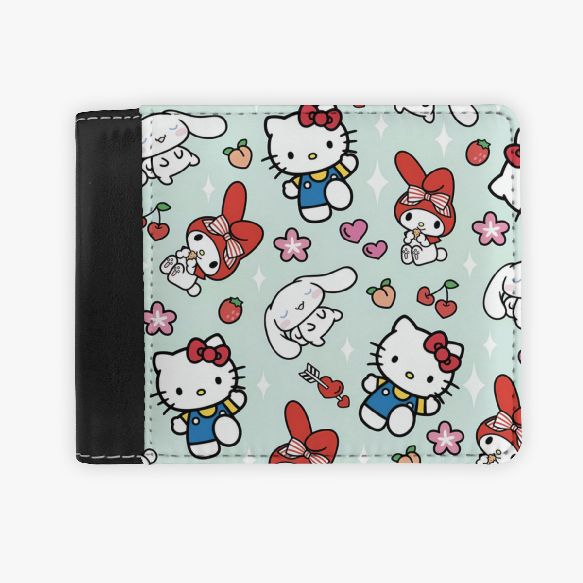 Hello Kitty PU Bifold Wallet for Boys Girls, 4.64 x 3.71 Inches ...