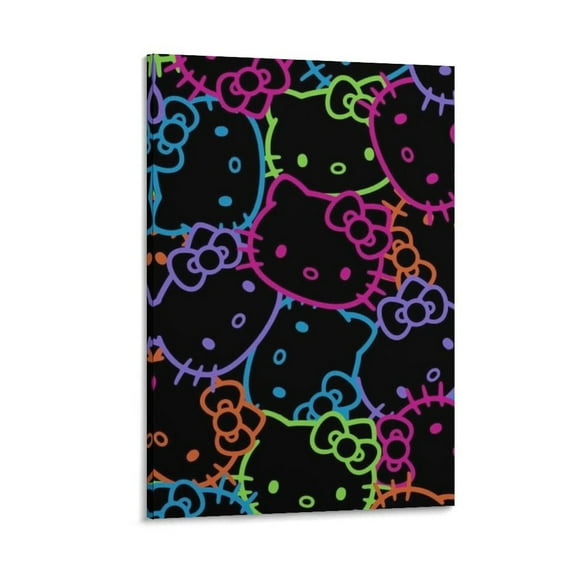 Hello Kitty Paintings, 8x12inch Single Hanging Painting Home Decor ...