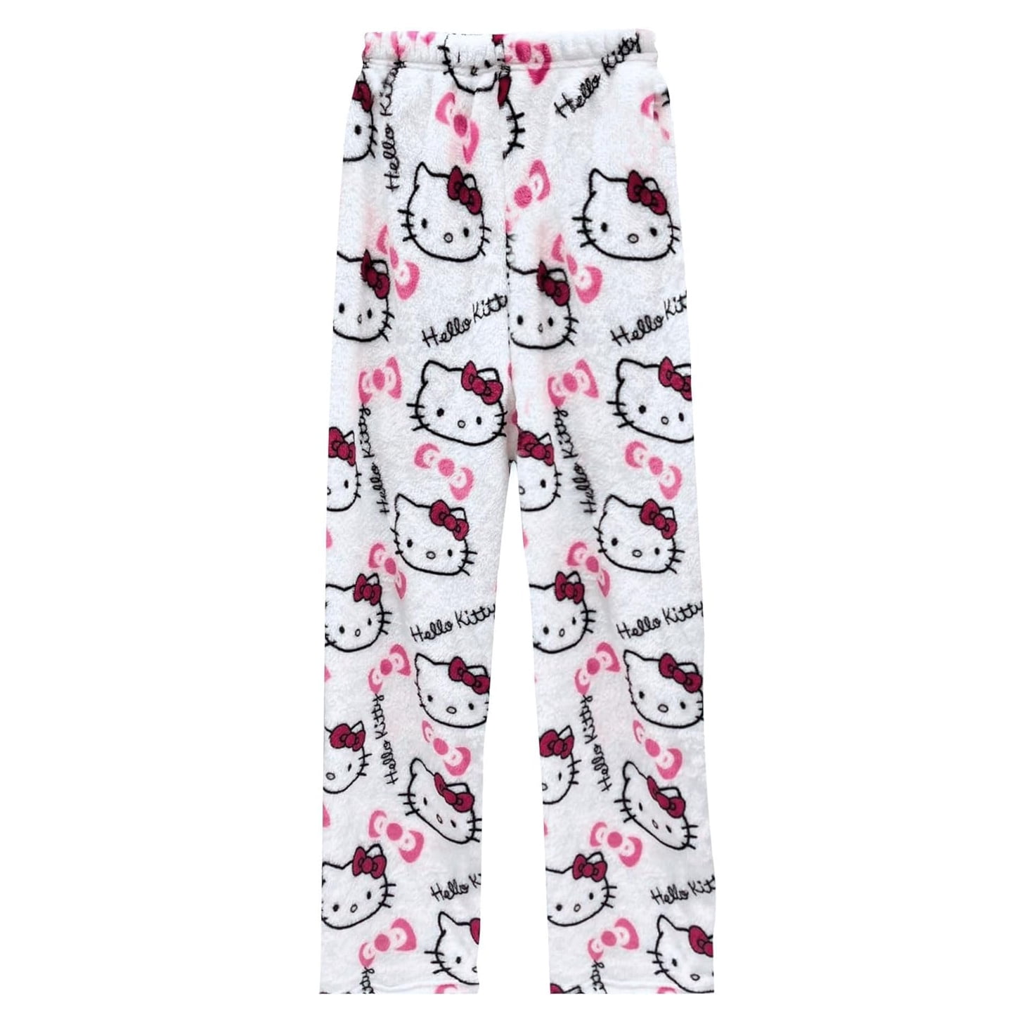Hello Kitty Pajama Pants Cat All Over Print Flannel Sleep Pajamas Pants ...