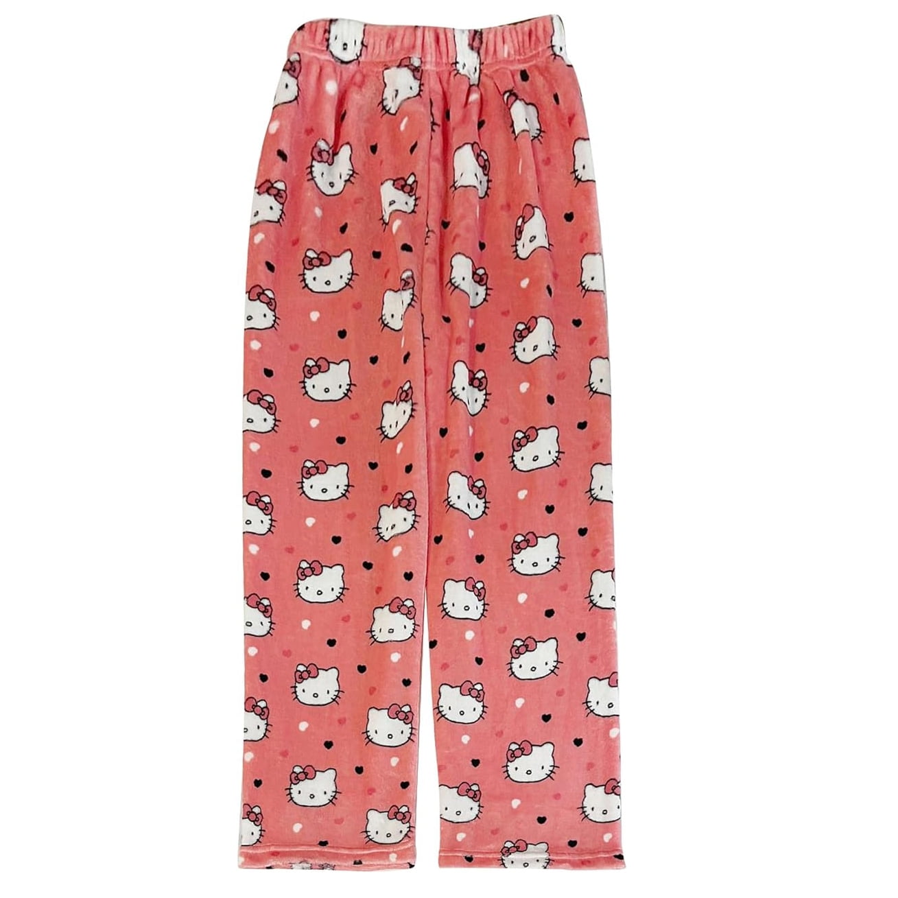 Hello Kitty Pajama Pants Cat All Over Print Flannel Sleep Pajamas Pants ...