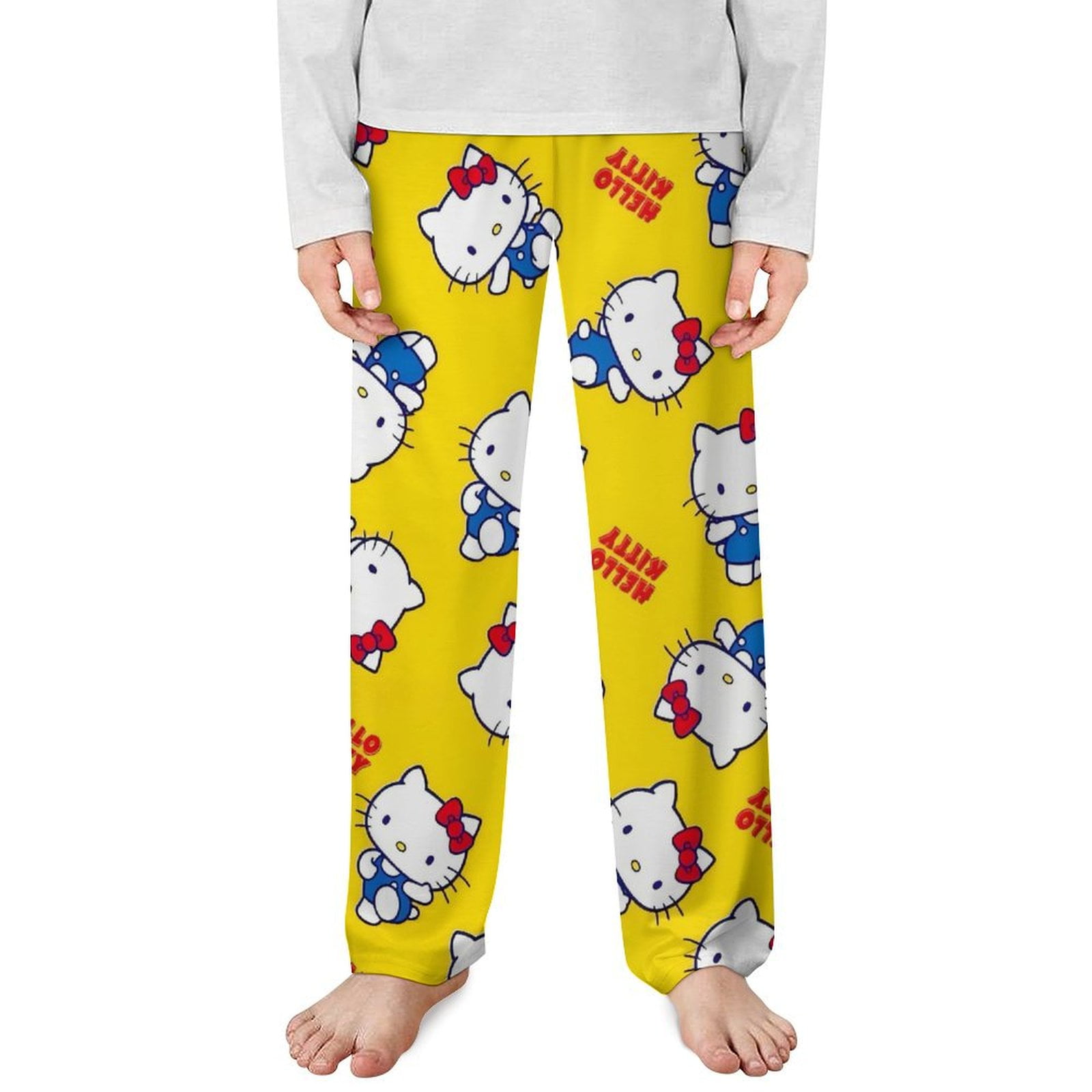 Hello Kitty Pajama Pants for Gils Kids Cute Sleep Bottoms Hello Kitty ...