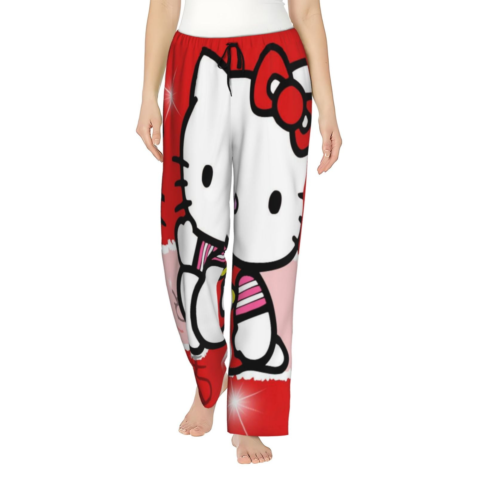 Hello Kitty Pajama Pants for Women Cartoon Pajama Pants All Over Print ...