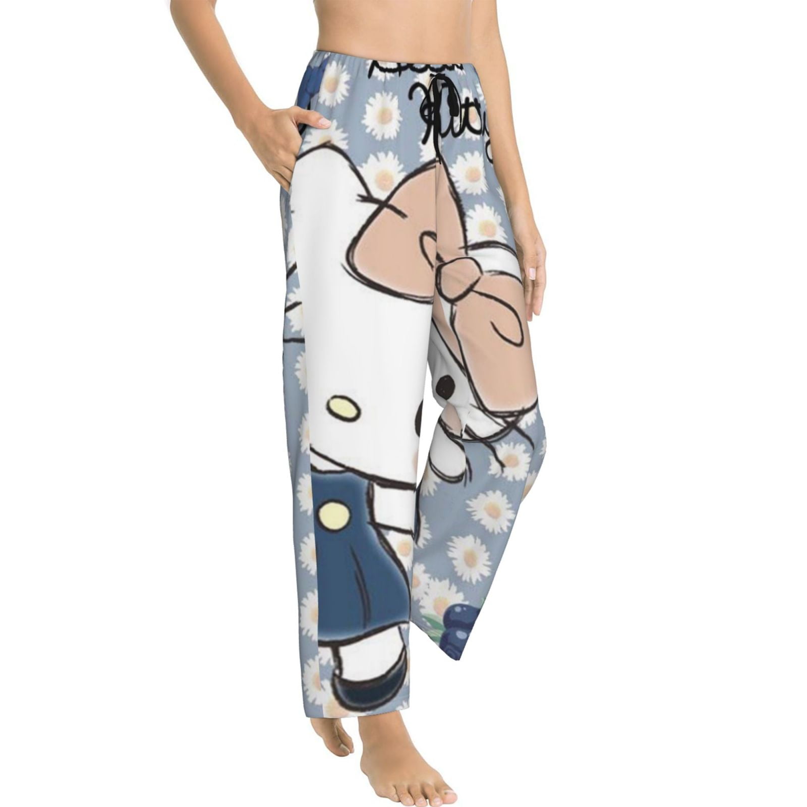 Hello Kitty Pajama Pants for Women Cartoon Pajama Pants All Over Print ...