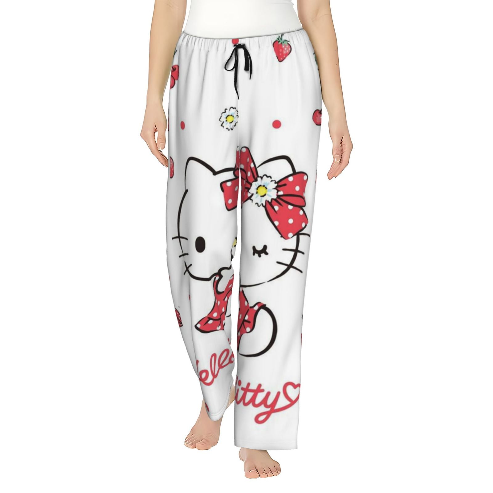 Hello Kitty Pajama Pants for Women Cartoon Pajama Pants All Over Print ...