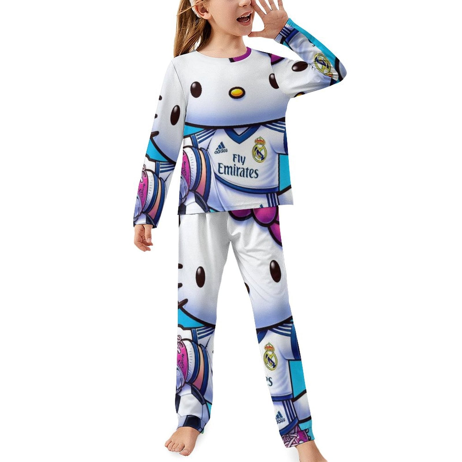 Hello Kitty Pajamas Set for Gils Kids Cute PJ Sets Hello Kitty Merch ...