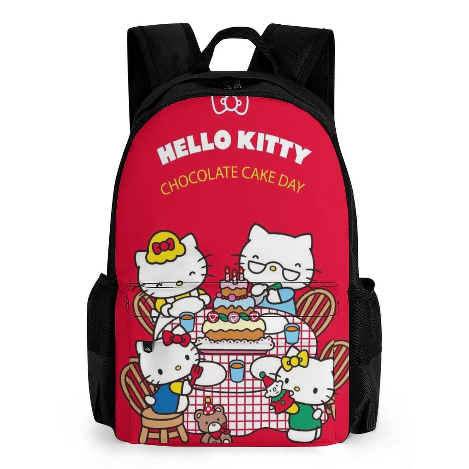 Hello Kitty Party Laptop Backpack With Pockets Large Capacity Casual Lightweight Travel Bags ...