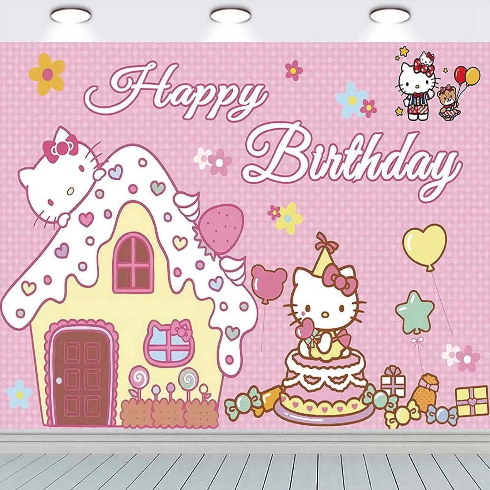 Hello Kitty Party Supplies Taspestry Post Background Backdrop Birthday ...
