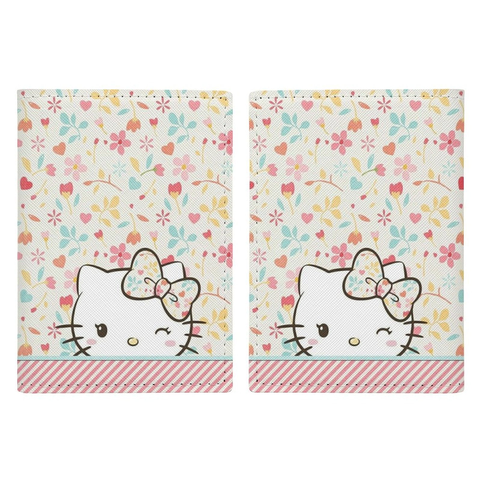 Hello_Kitty Passport Cover with Zipper Closure & Sim Pockets ...