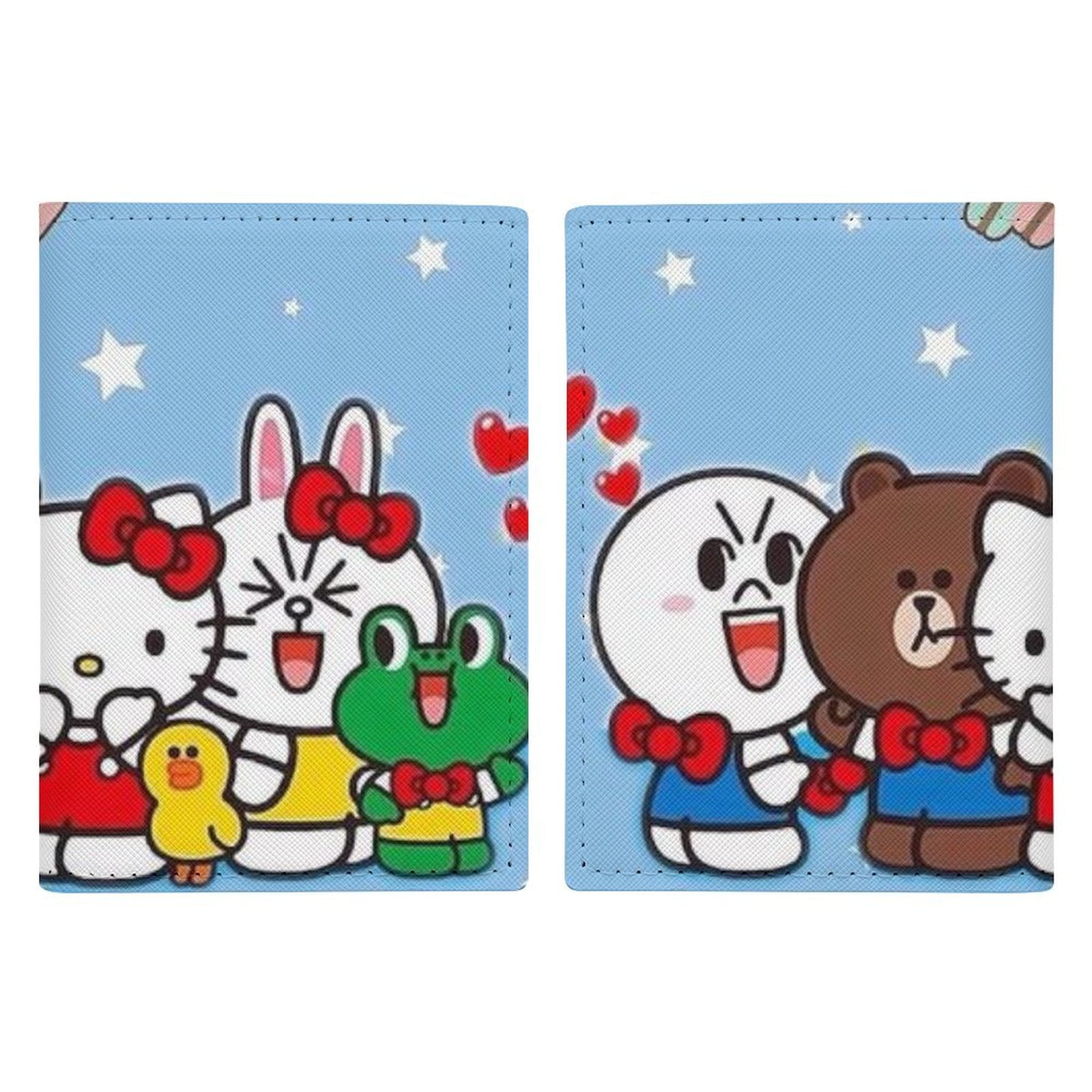 Hello_Kitty Passport Cover with Zipper Closure & Sim Pockets ...