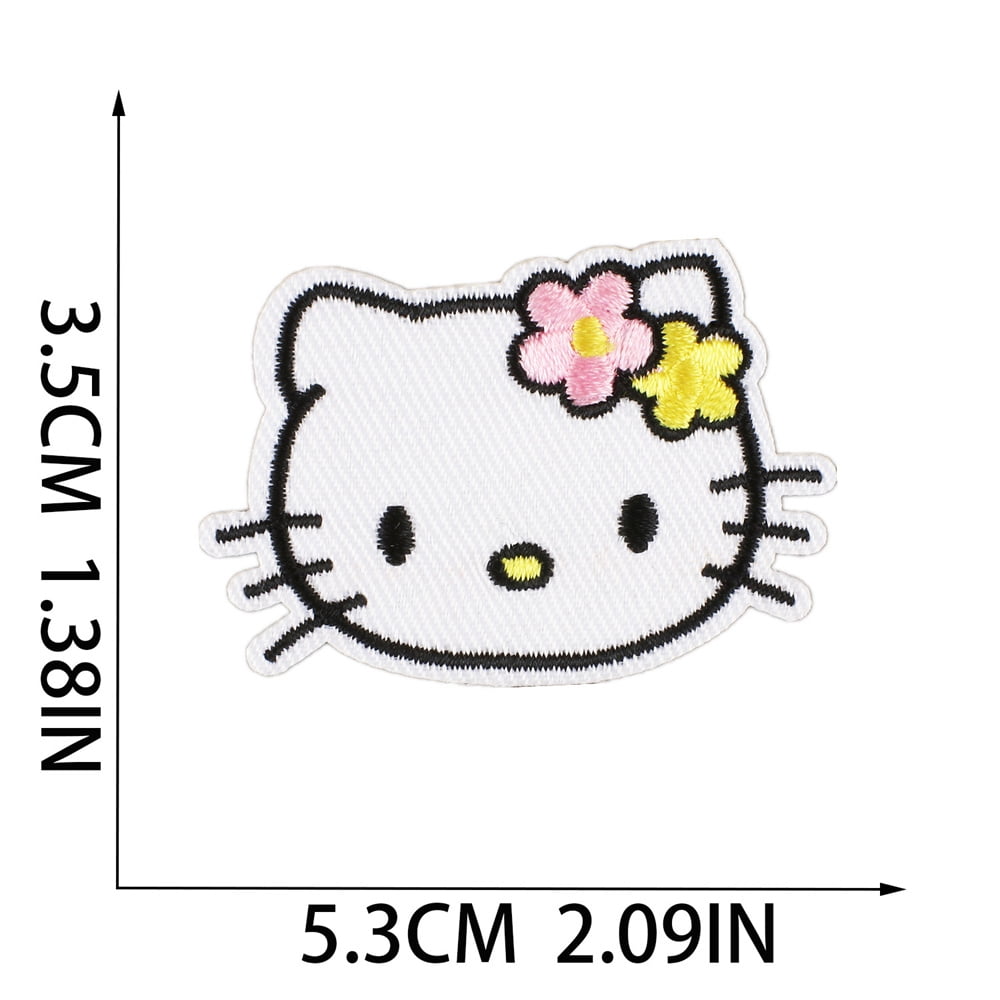 Hello Kitty Patch Kawaii Sanrio Anime Kuromi Melody Patches Embroidered ...