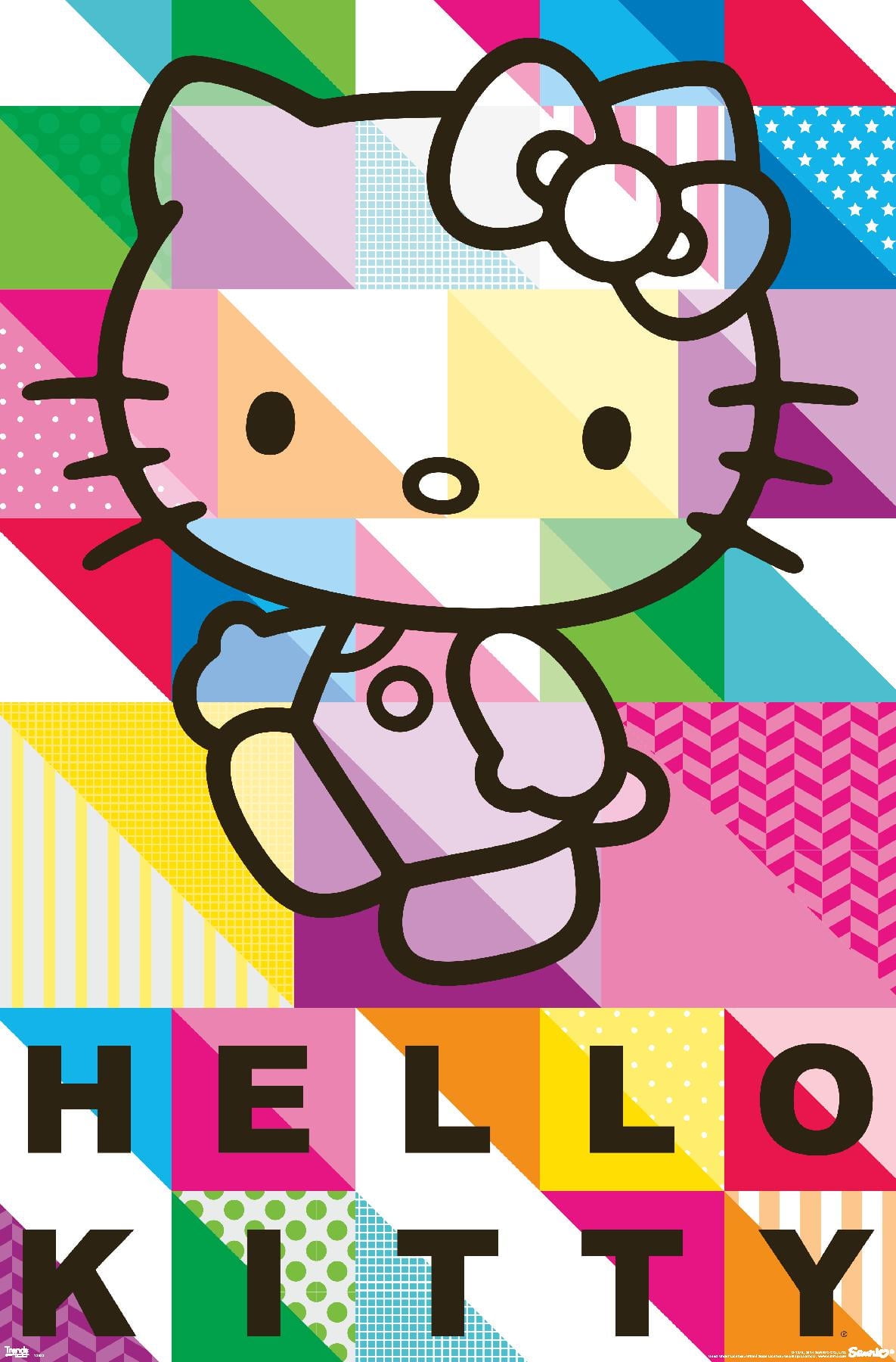 Hello Kitty - Patterns Wall Poster, 22.375" x 34" - Walmart.com