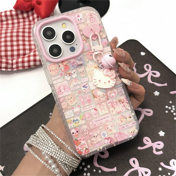 Hello Kitty Phone Case for IPhone 16 15 14 13 Cover Shockproof Cases Cute Cartoon Gift - Walmart.com