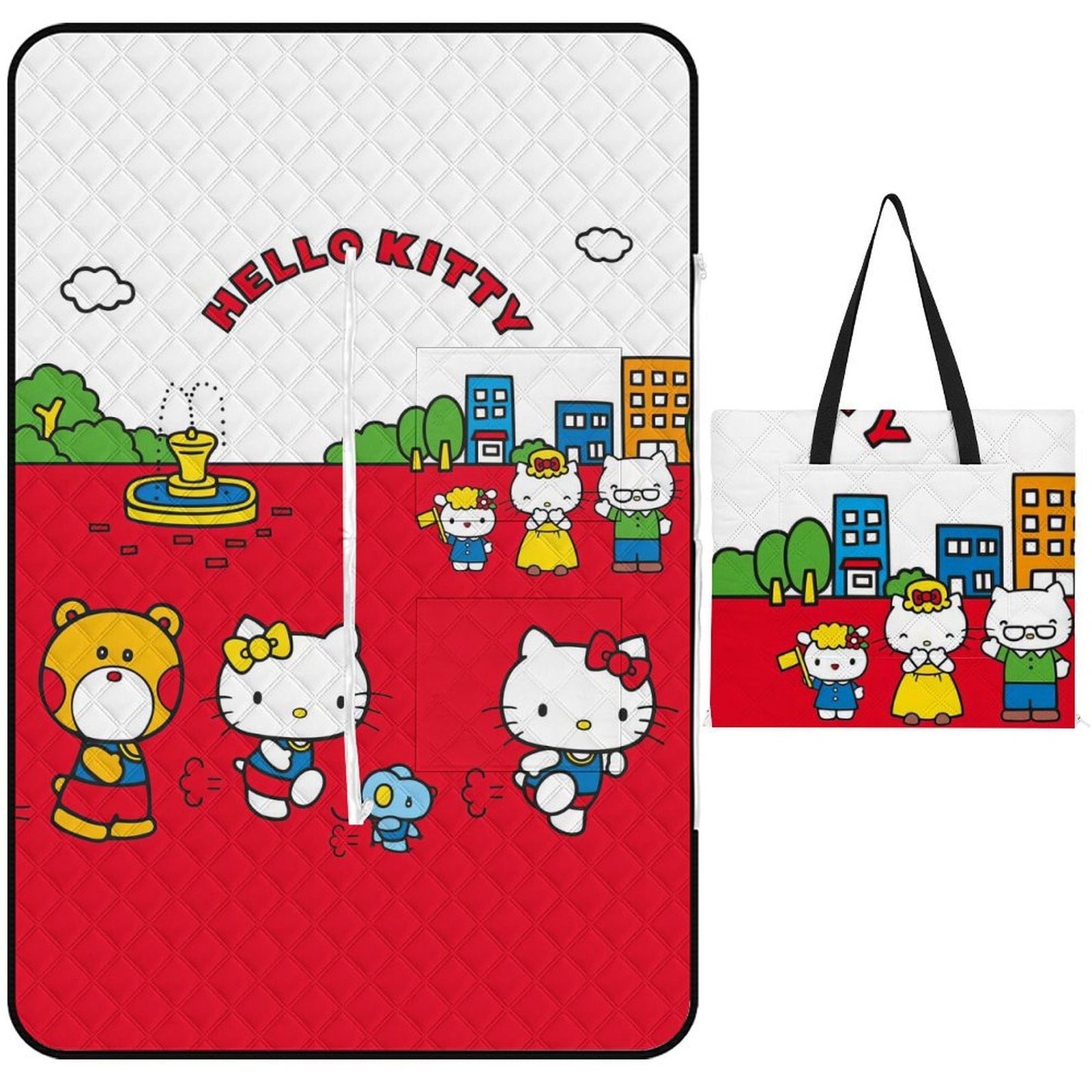 Hello Kitty Picnic Blankets Beach Blanket, 60''x40'' Large Sandproof ...