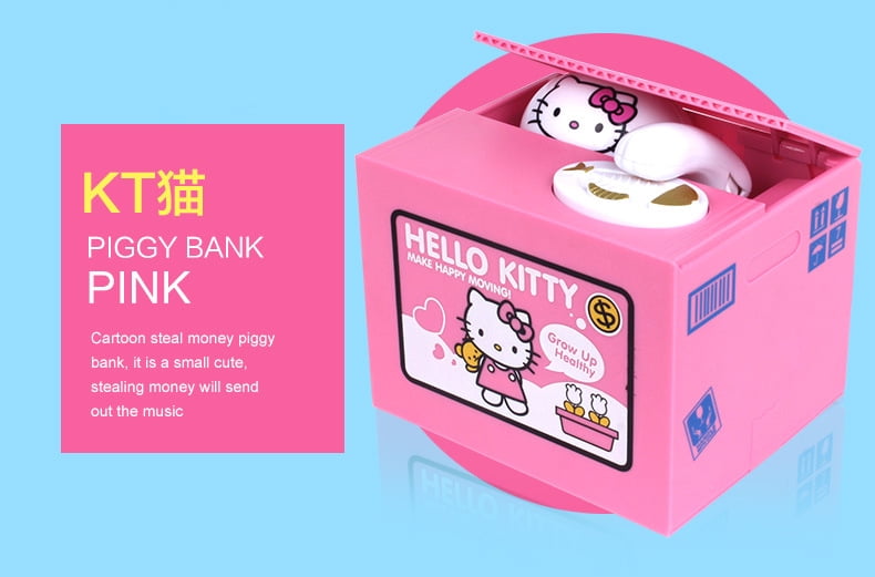 Hello Kitty Piggy Bank Sanrio Action Figure Anime Cartoon KT Cat ...