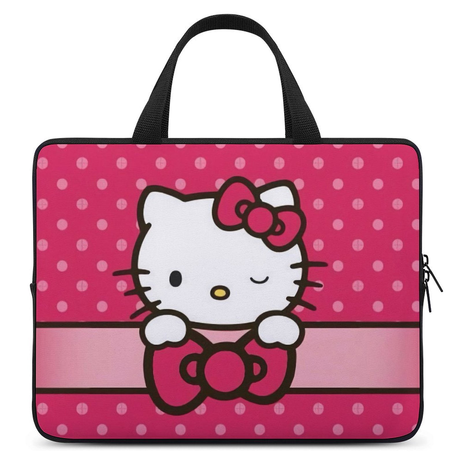 Hello Kitty with Pink Bow Laptop Bag for Women Men 17 Inch,Laptop Tote ...