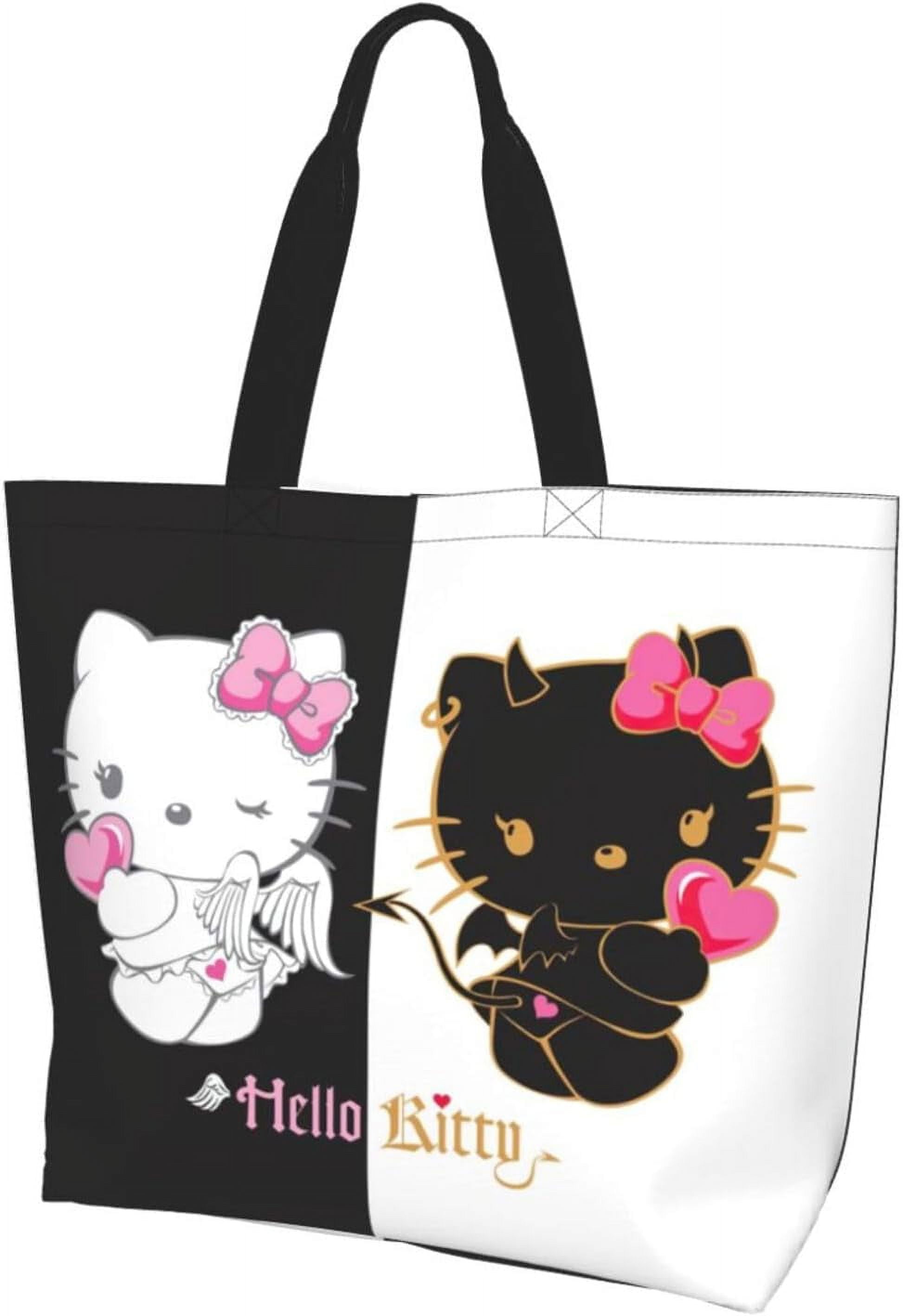 Cute Kitty Pink Cat Tote Bag for Women Cute Shoulder Bags Large Grocery ...