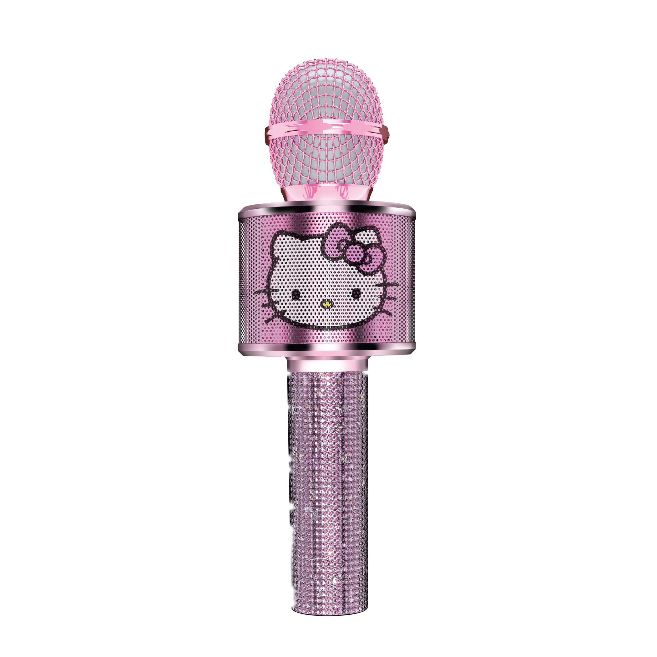 Hello Kitty Pink Karaoke Mic with Bling - Sparkling Fun for Singing ...