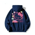 Hello Kitty Pink Oversized Hoodie For Women Kawaii Korean Fashion Print