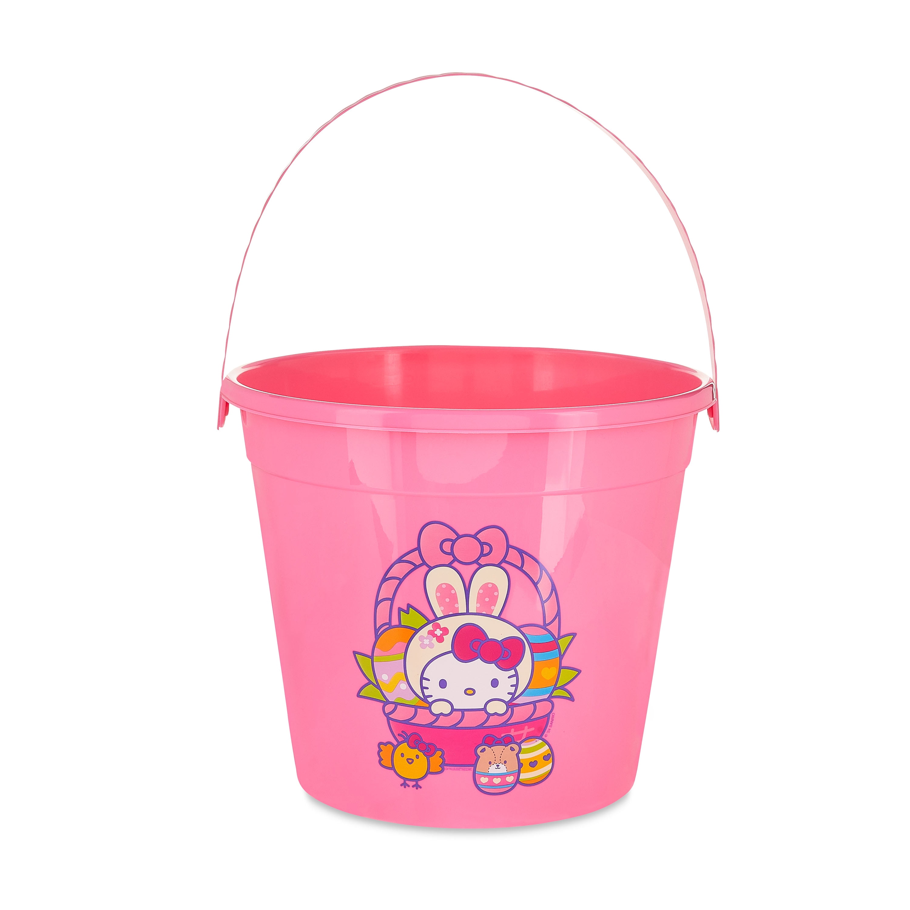 Hello Kitty Pink Plastic Pail Easter Bucket - Walmart.com