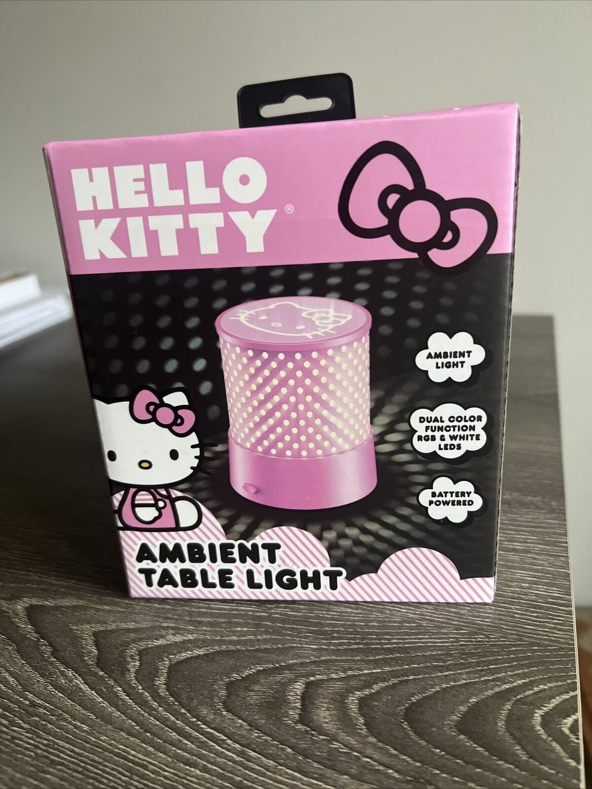Hello Kitty Pink With White Ambient Table Light Battery Powered ...