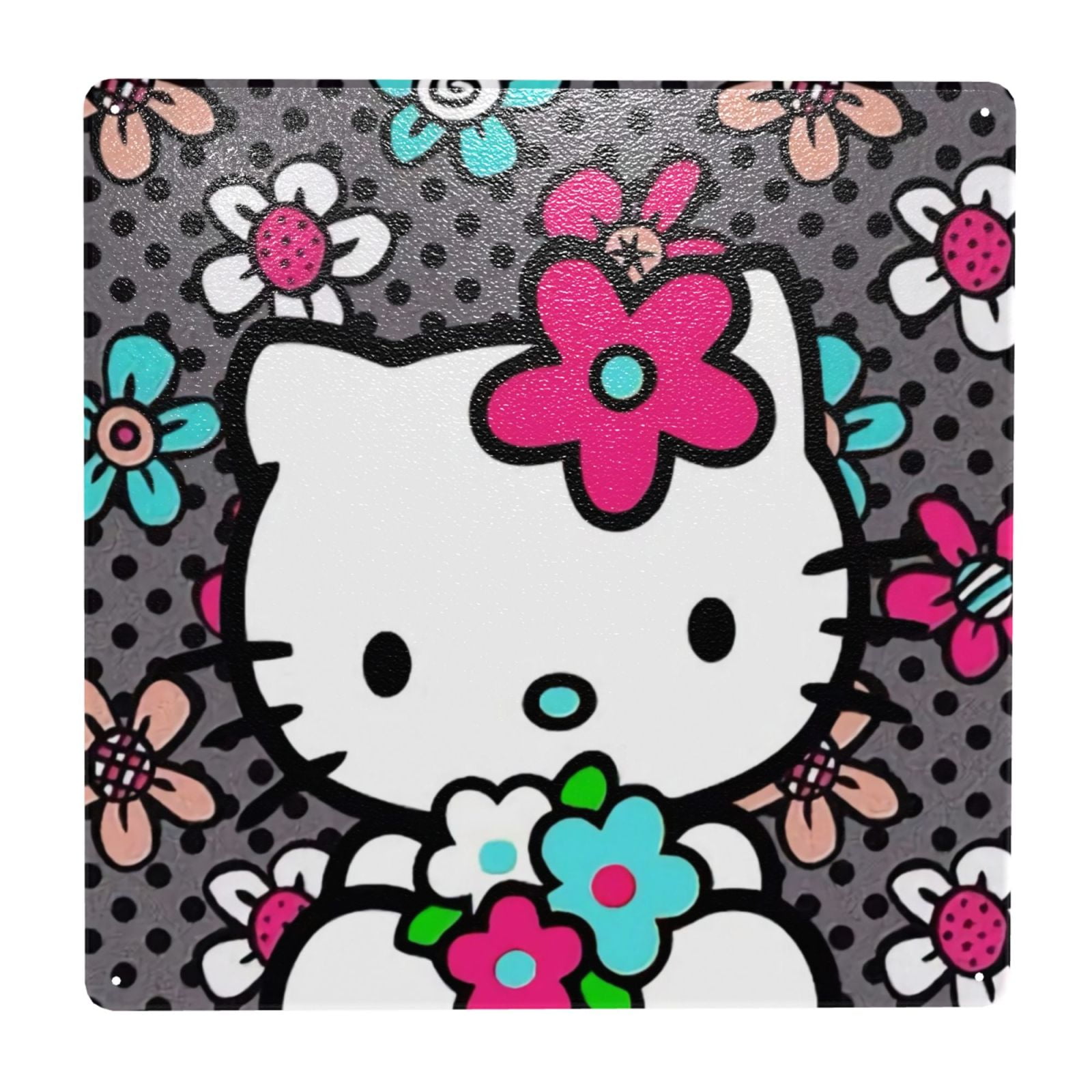 Hello Kitty Pintura Impresa En Estaño, Decoración De Pared Para El Hogar (12x 12in) - Walmart.com