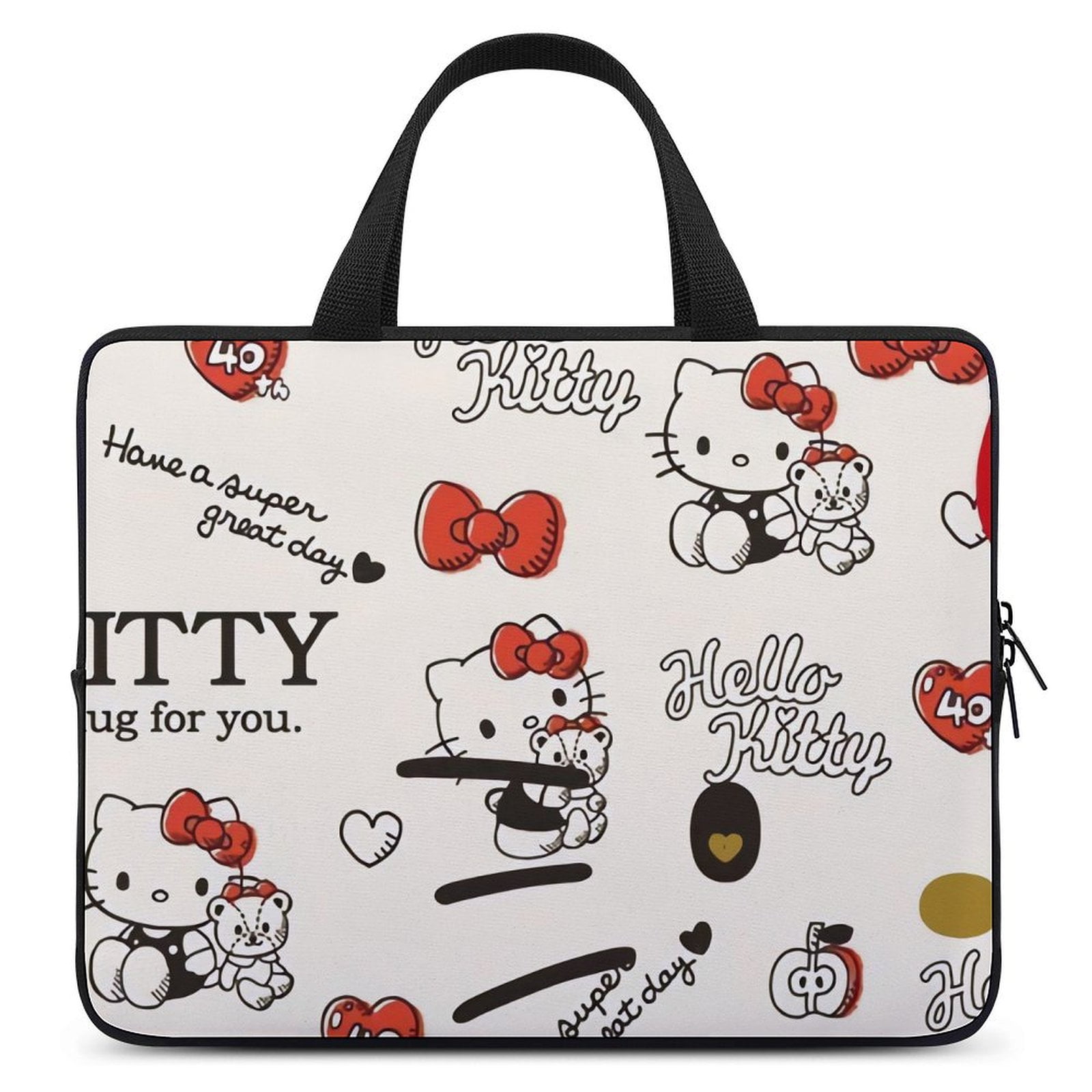 Hello Kitty Pitty Have A Super Great Day Laptop Bag,Laptop Case Fits Up ...