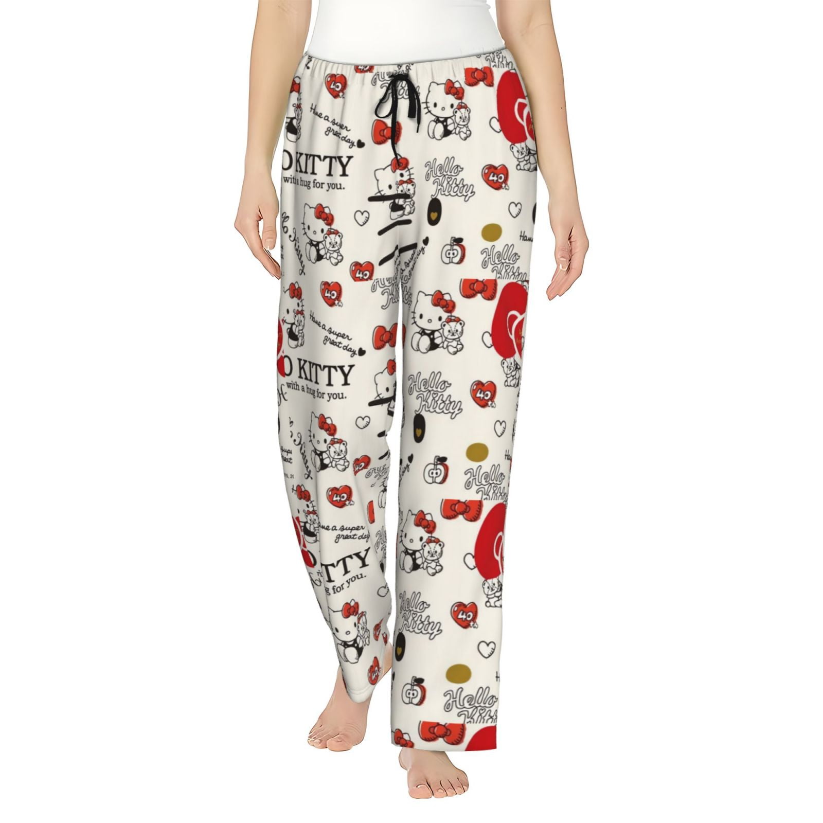 Hello Kitty Pitty Have A Super Great Day Women'S Pajama Pants，Soft ...