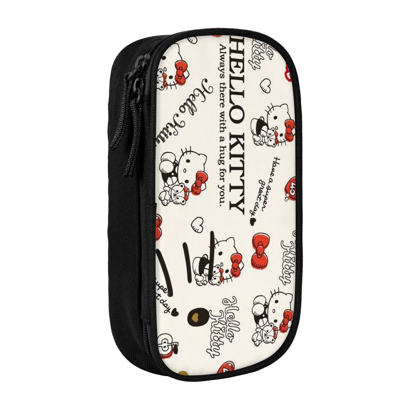 Hello Kitty Pitty Have a super great day Double Layer Large Capacity ...