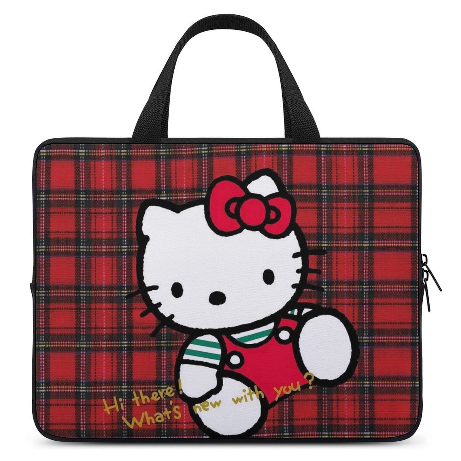 Hello Kitty Plaid 17 Inch Laptop Bag,Expandable Computer Bag Laptop ...