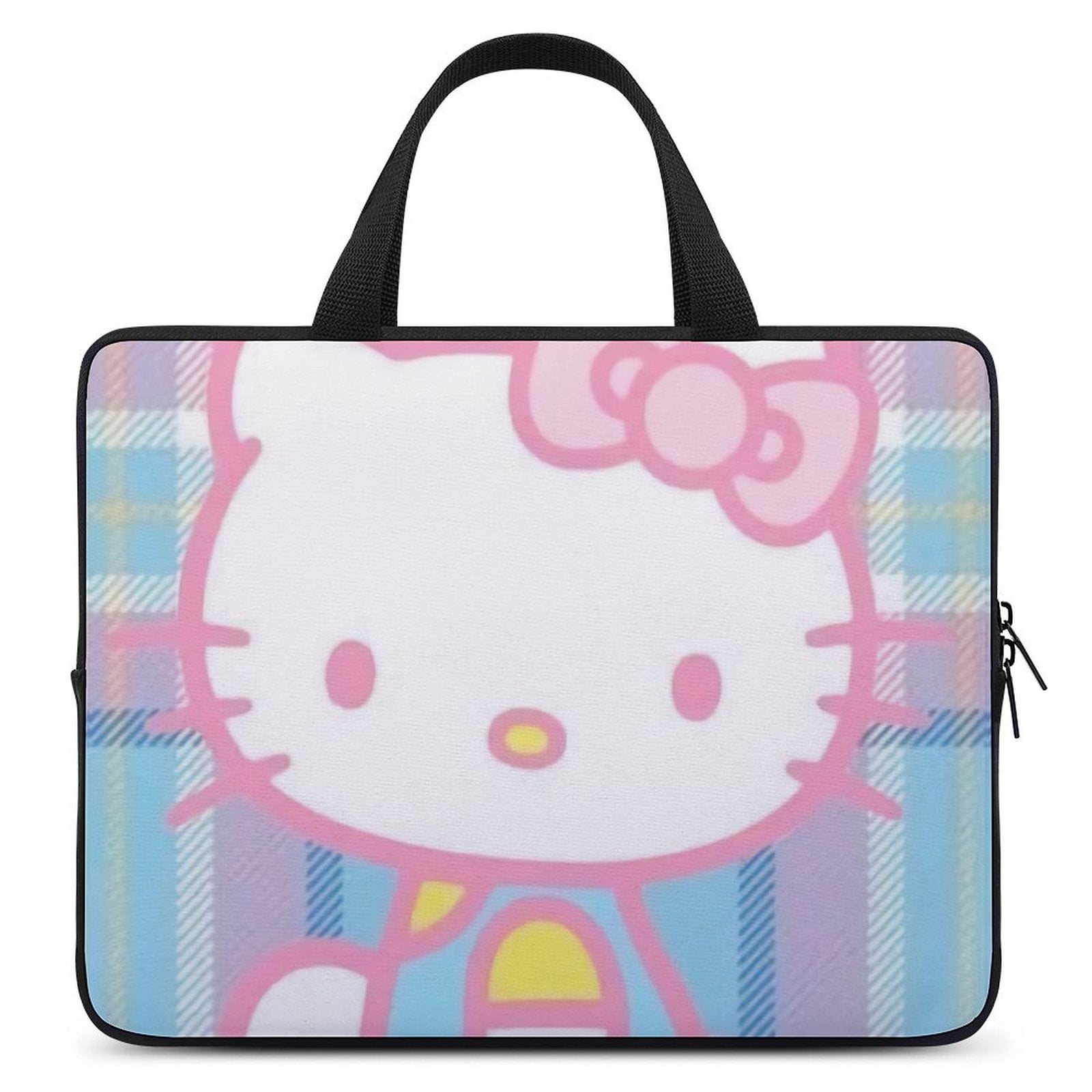 Hello Kitty Plaid Laptop Bag for Women Men 13 Inch,Laptop Tote Work Bag ...