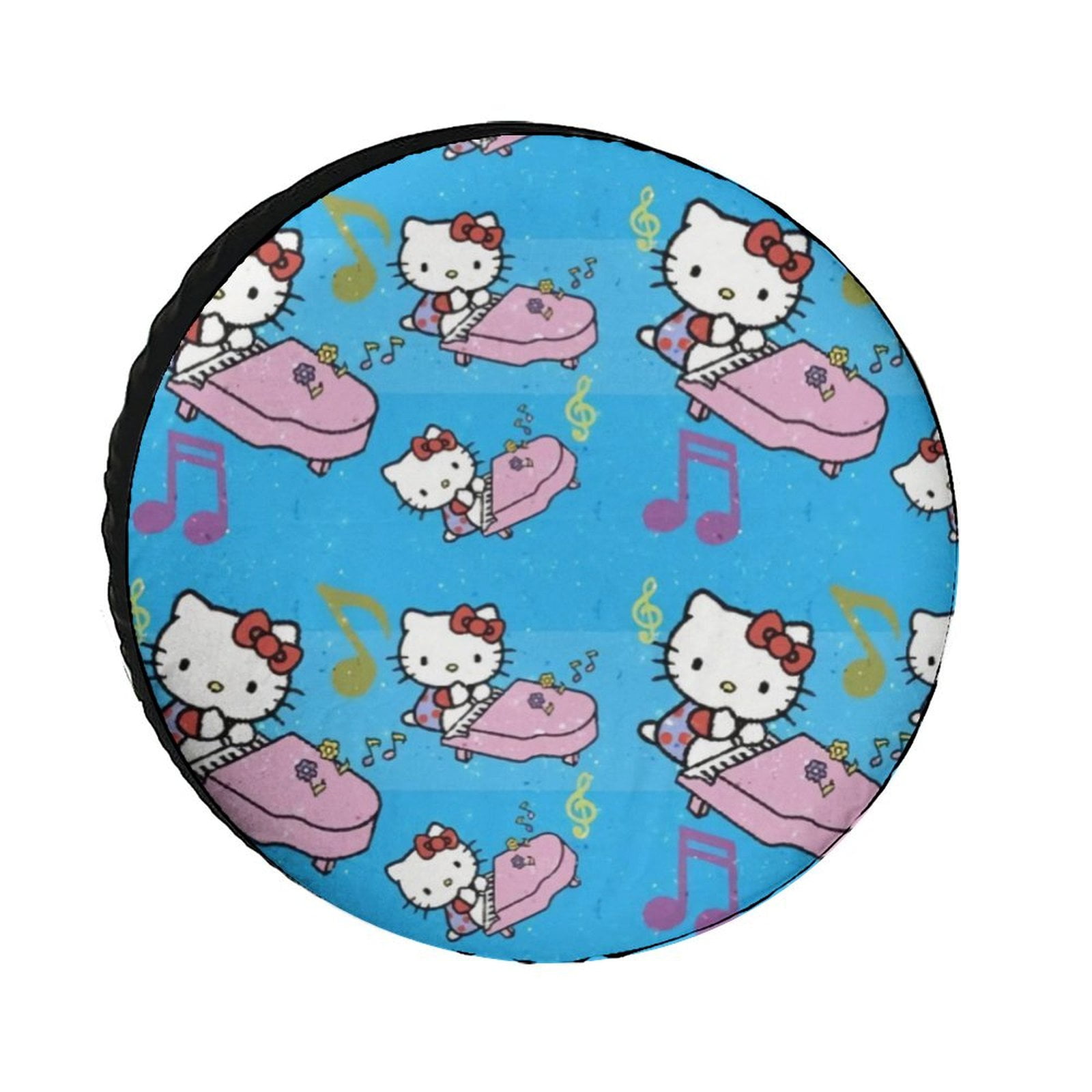 Hello-Kitty Playing The Piano Waterproof Oxford Tire Covers, Spare ...