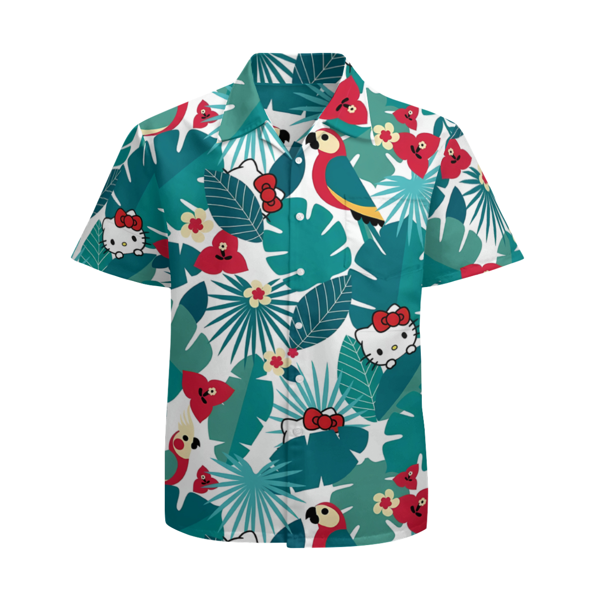 Hello Kitty Plus Size Hawaiian Shirt Comfortable Shirt - Walmart.com