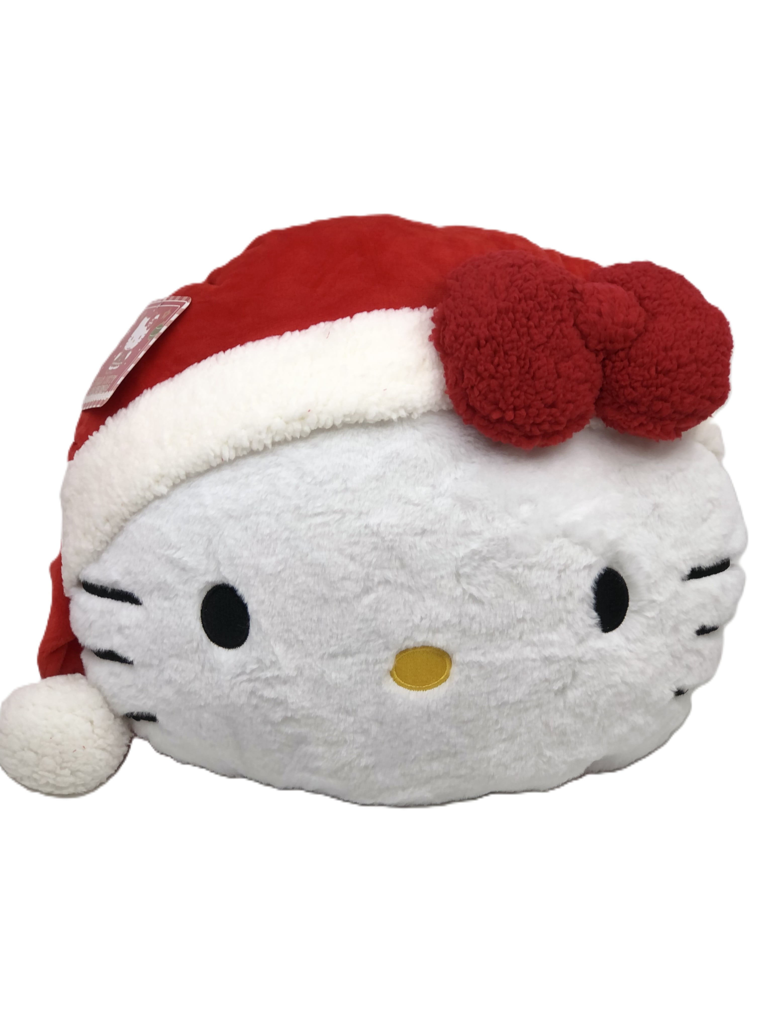 Hello Kitty Plush Christmas Santa Hat Decorative 18” Pillow Sanrio ...