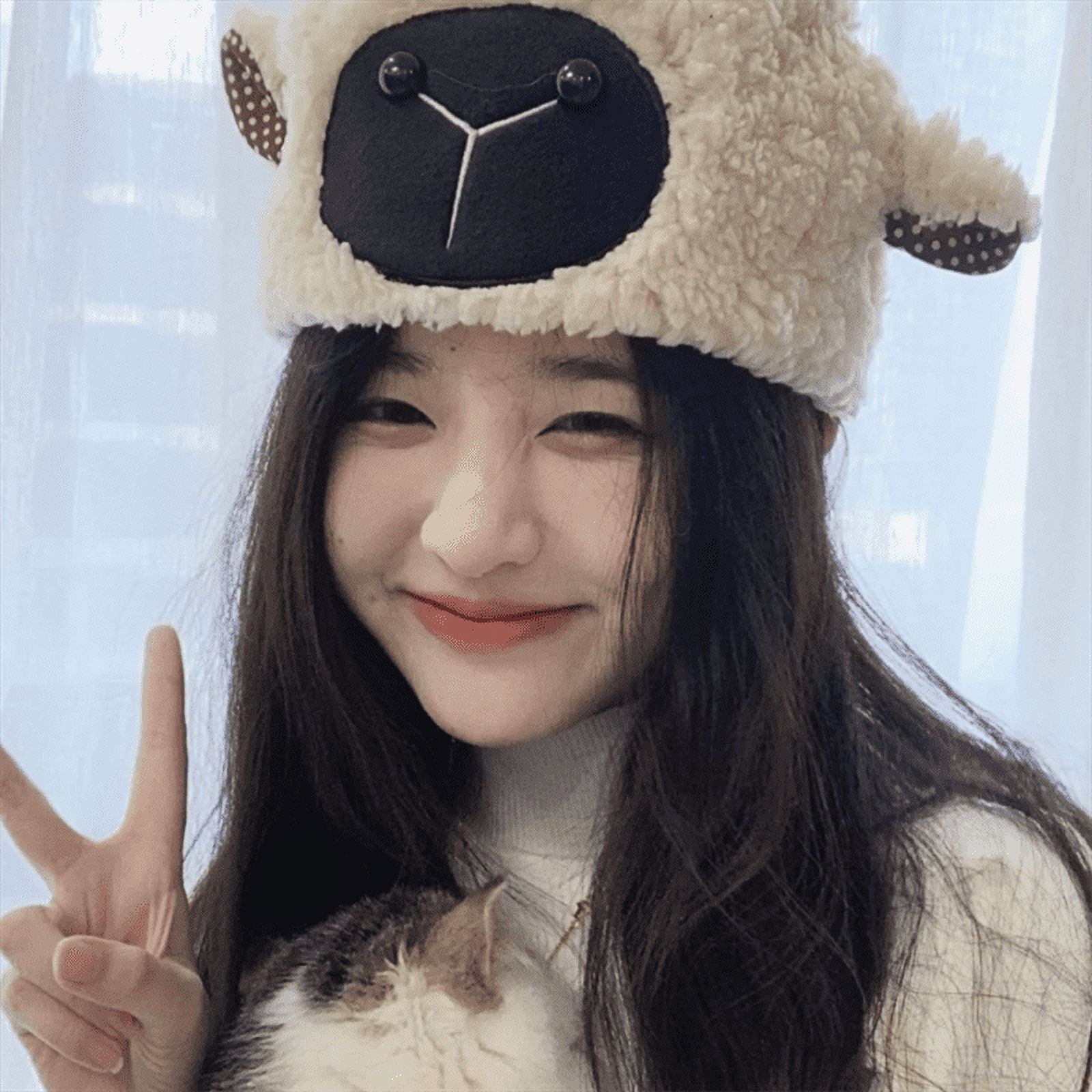 Hello Kitty Plush Hat Sanrio Anime Kawaii Autumn Winter Cartoon Cute ...