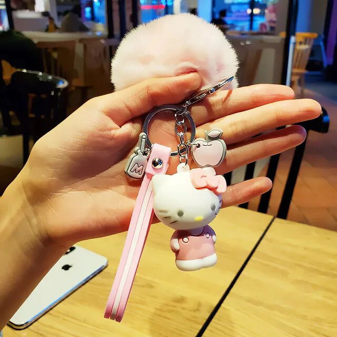 Hello Kitty Plush Keychain Cartoon Kuromi Sanrio My Melody Cinnamoroll ...