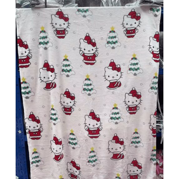 Hello Kitty Plush Printed Blanket Anime Cartoon Cute Sofa Thick ...