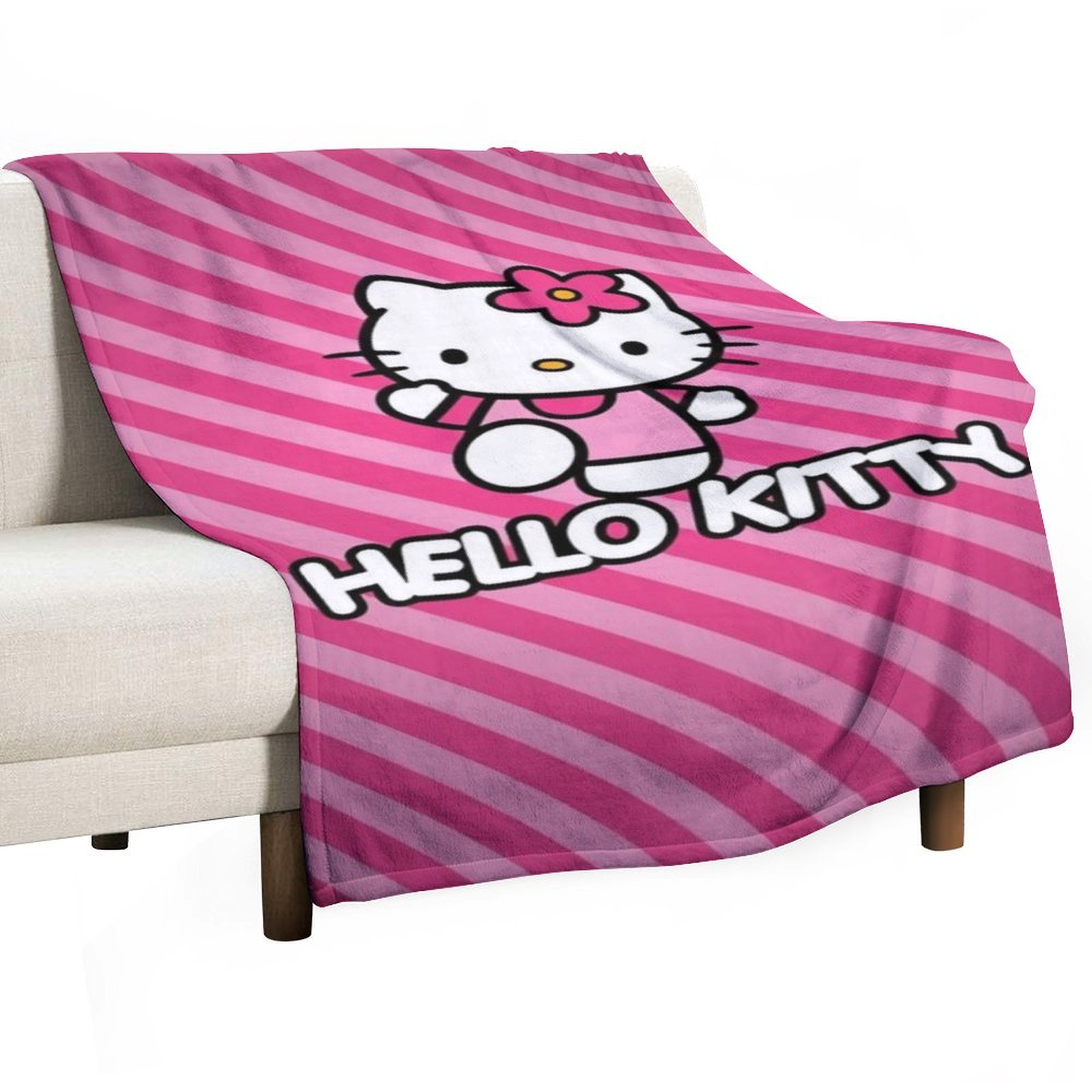 Hello_Kitty Plush Throw Blanket - Measures 30"x50" - Kids Super Soft ...