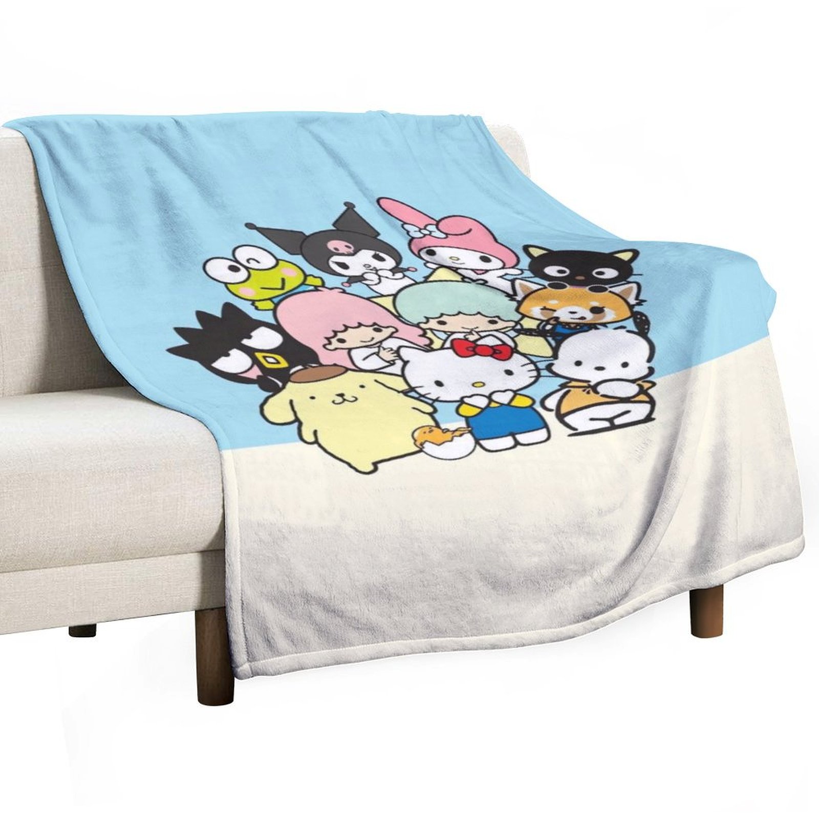 Hello_Kitty Plush Throw Blanket - Measures 50"x70" - Kids Super Soft ...