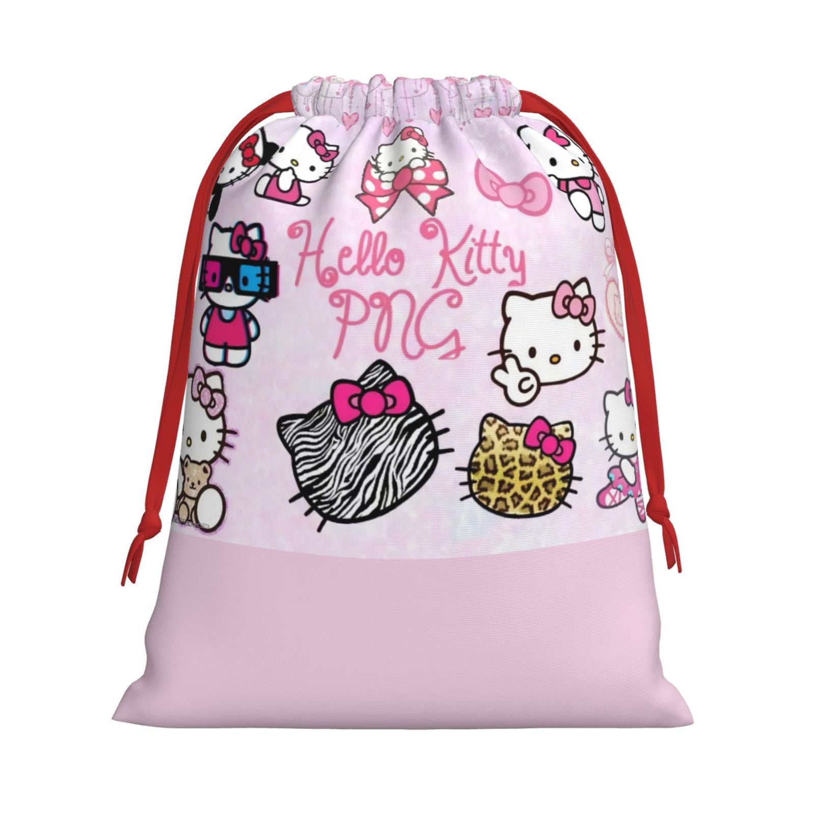 Hello Kitty Png Drawstring Bag For Kids Adults Gifts Drawstring Backpacks Set Great For Travel ...