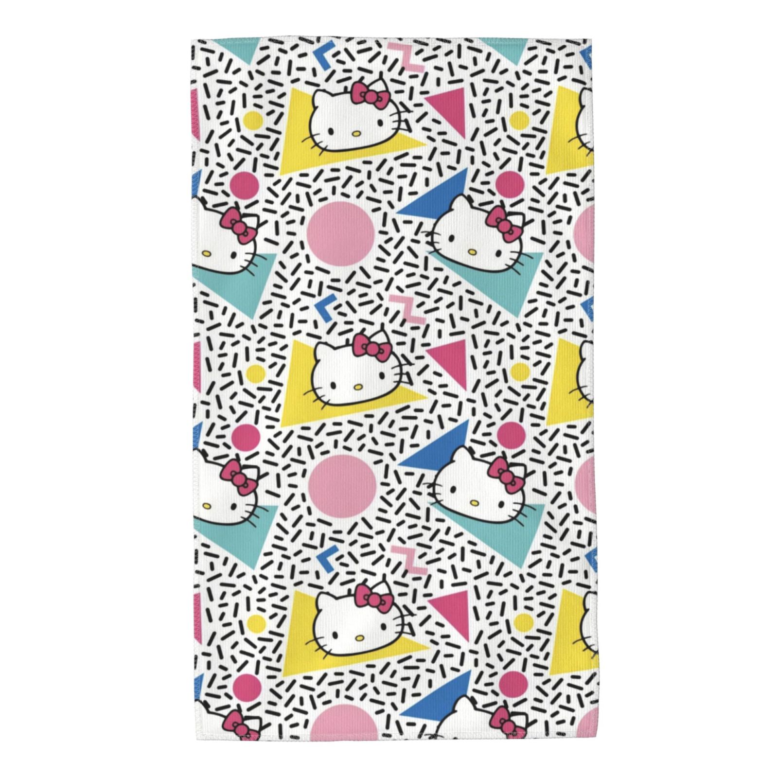 Hello-Kitty Polka Dot Geometry Kitchen Towels,Microfiber Dish Towels ...